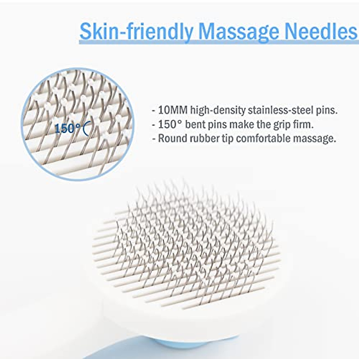 Yintoper Cat Brush with Release Button, Self Cleaning Slicker Brush for Shedding Grooming or Massage, Cat Brush for Indoor Cats Removes Loose Fur, Dog Brush for Short or Long Hair Dogs, Cats, Rabbits