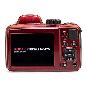 Kodak Pixpro AZ425 Astro Zoom 20MP Digital Camera with 42x Optical Zoom (Red) with Kodak 32GB SD Card Bundle (2 Items)