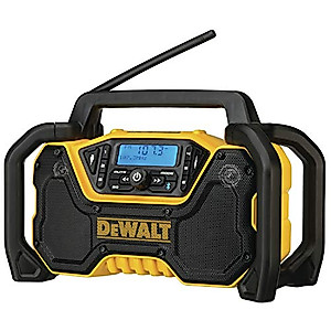 DEWALT 12V/20V MAX* Portable Radio, Bluetooth, Cordless, Jobsite, Tool Only (DCR028B) , Black