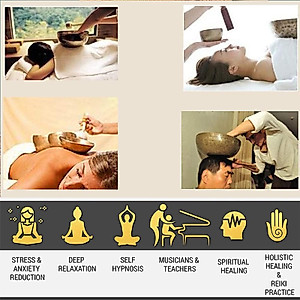 Tibetan Singing Bowls Set, Meditation Bowl for Healing and Mindfulness, Meditation Sound Bowl Handcrafted in Nepal