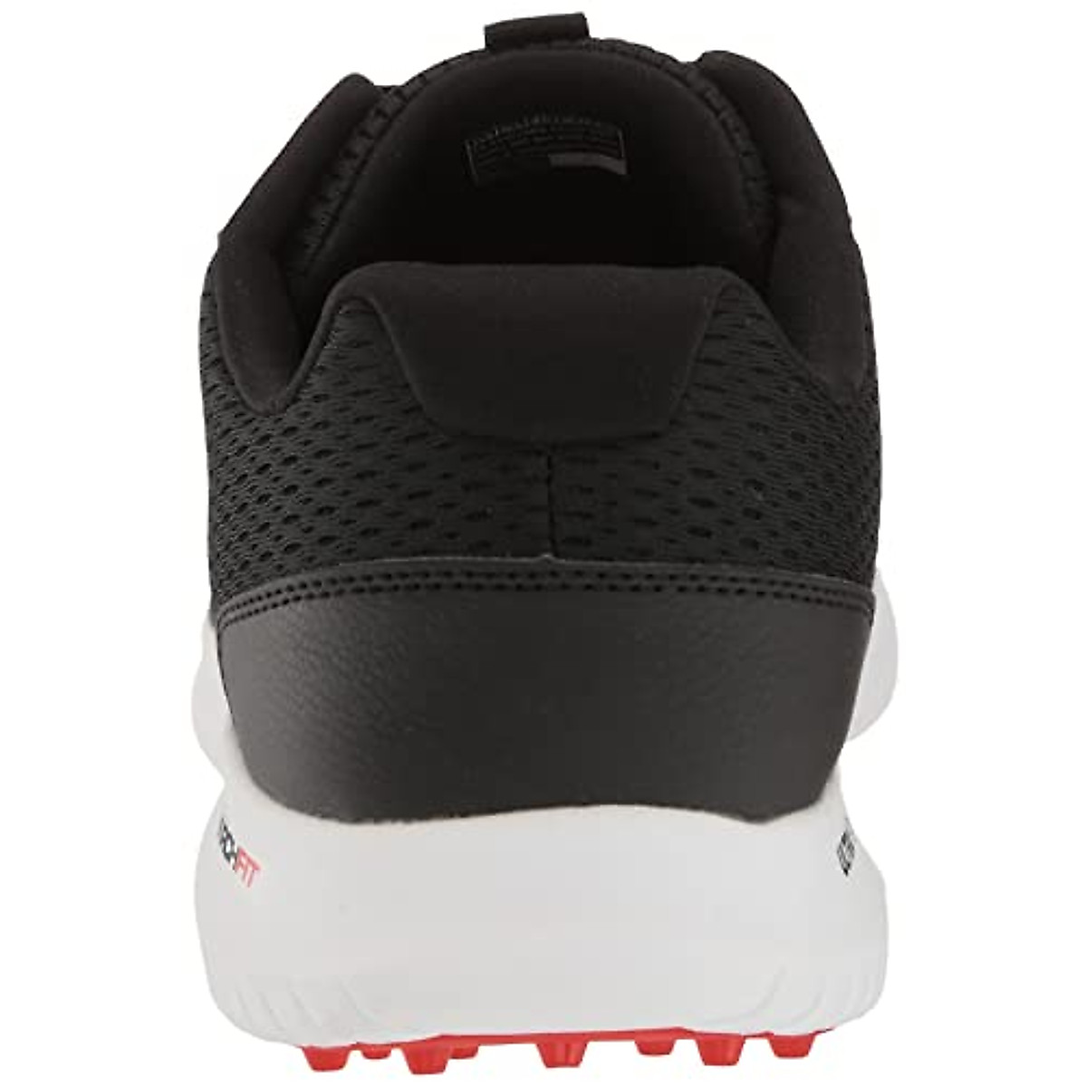 Skechers Men's Max Fairway 3 Arch Fit Spikeless Golf Shoe Sneaker, Black/Red, 12 Wide