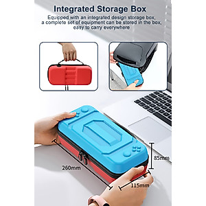 Kingstar Switch Dock for Nintendo Switch - Portable Switch Docking Station with Carrying Case, PD Fast Charging, RJ45 Gigabit Ethernet, HD Projection HDMI Port for Switch OLED Console and Accessories