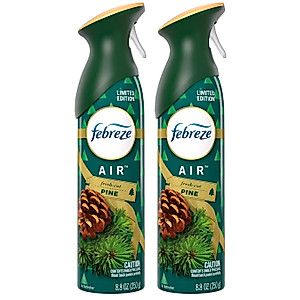 Febreze Air - Air Freshener Spray - Fresh-Cut Pine - Limited Edition Holiday Collection 2020 - Net Wt. 8.8 OZ (250 g) Per Bottle - Pack of 2 Bottles