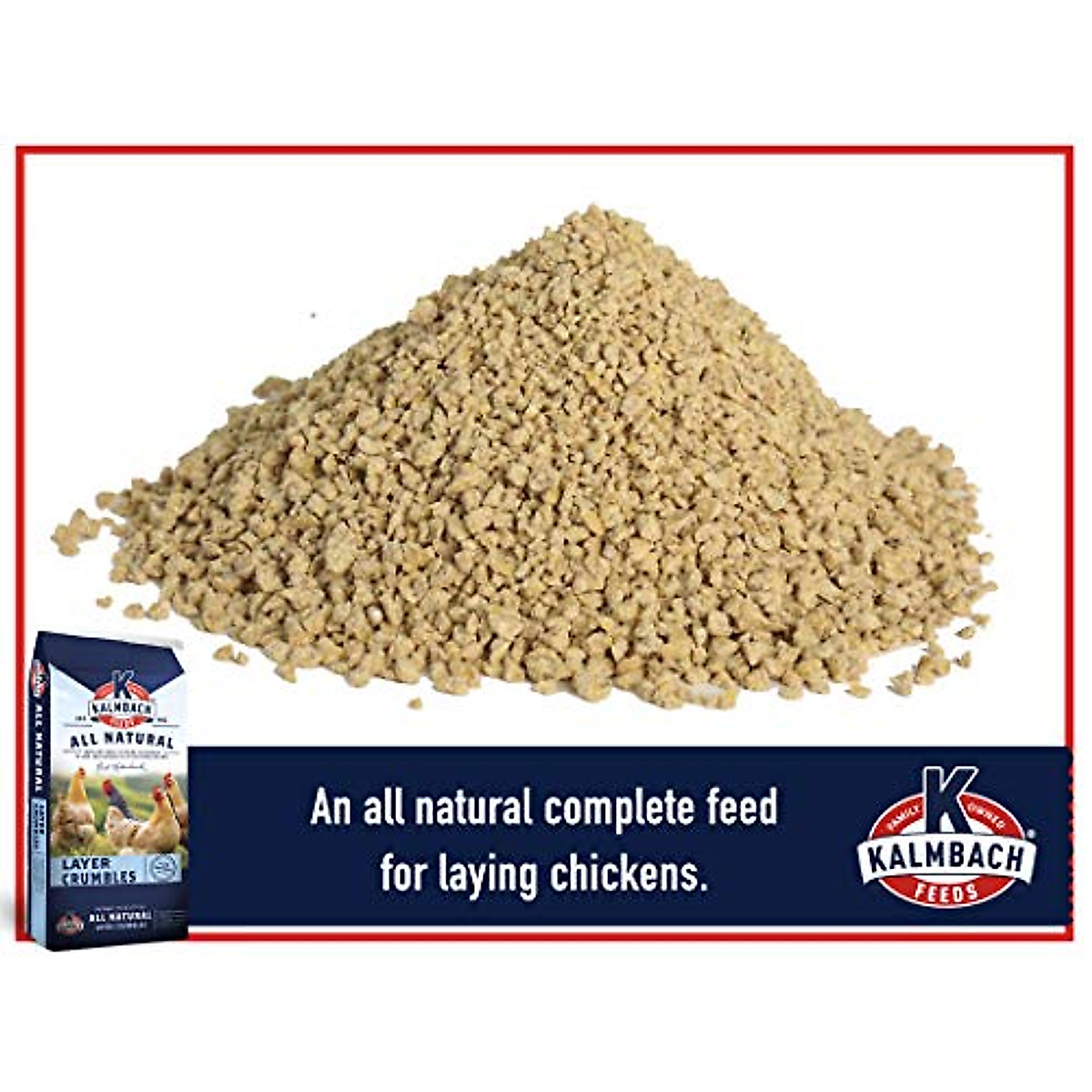 Kalmbach Feeds All Natural Layer Crumble, 50 Lb
