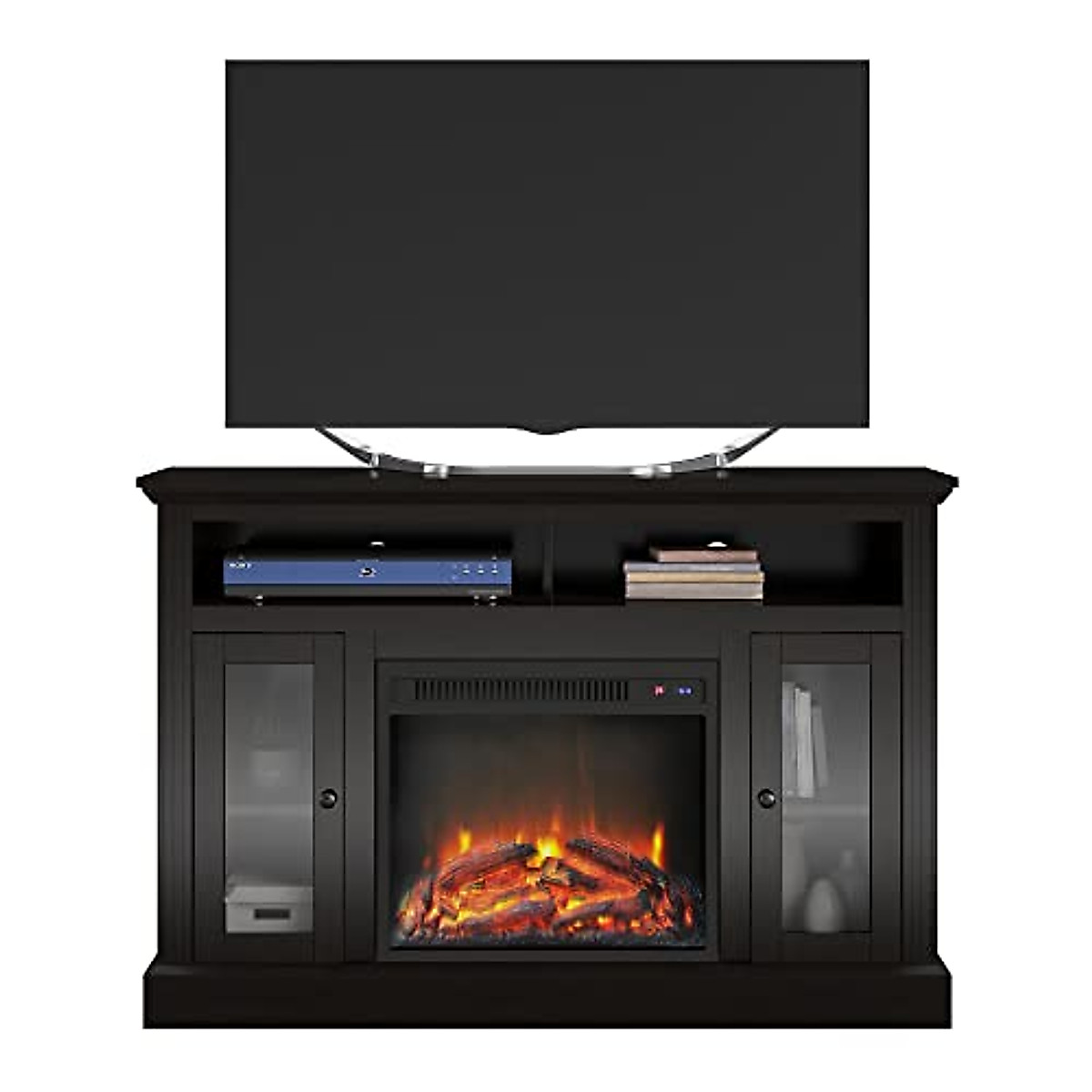 Ameriwood Home Chicago Electric Fireplace TV Console for TVs up to a 50", Espresso