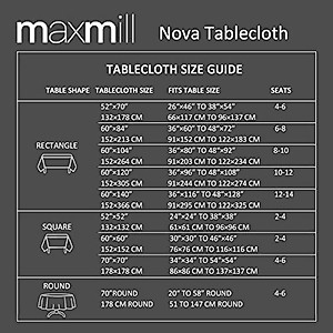 maxmill Rectangle Textured Tablecloth Waterproof Spillproof Wrinkle Free Table Cloth, Kitchen Dinning Tabletop Decoration, Fabric Table Cover for Outdoor and Indoor Use, 52 x 70 Inch, Sage Green