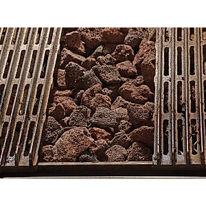 Natural Lava Rocks for Fire Pit | Lava Rocks for Gas Grills Charbroilers | Reduces Flare Ups | Even Heat Distribution | 7 Lb. Bag of Fire Pit Lava Rocks | 2 Pack