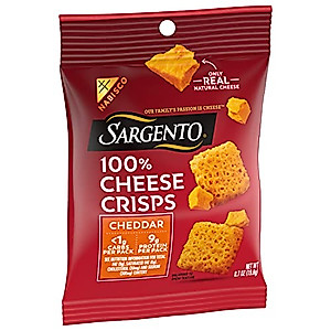 SARGENTO® 100% Cheese Crisps Variety Pack, Parmesan and Cheddar, 10 Snack Packs