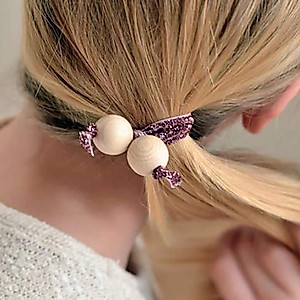 BigOtters Wood Beads, 25mm 1Inch Natural Round Wooden Beads Unfinished Loose Wood Beads Crafts Round Ball Wooden Spacer Beads for Home Farmhouse Decor and DIY Crafts Jewelry Making