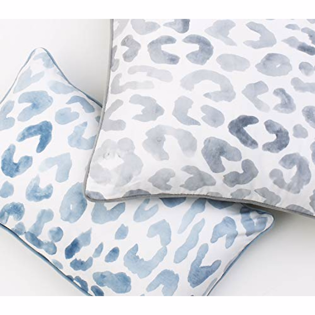 Thro by Marlo Lorenz Miron Cheetah Velvet Throw Pillow, 20" x 20", Gray