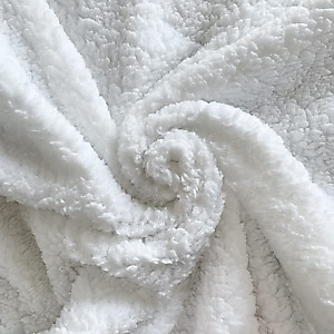 Healing Blanket, Positive Inspirational Thoughts Sherpa Blanket with Scripture Bible Verse Soft Throw Blanket -Christian Gifts for Women 50x60 Inch