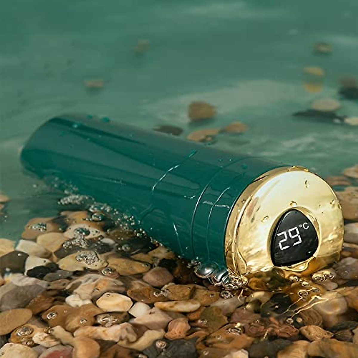 MMLLZEL Smart Thermos Bottle Temperature Display 316 Stainless Steel Vacuum Flask Waterproof Coffee Mug Keep Hot/Cold (Color : E, Size : 17x6.4cm)