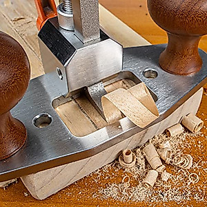 Admini Router Plane New Convenient Depth Adjusting Screw Nut System Hand Router Planer with Depth Stop and Holes for Base (Router Plane)