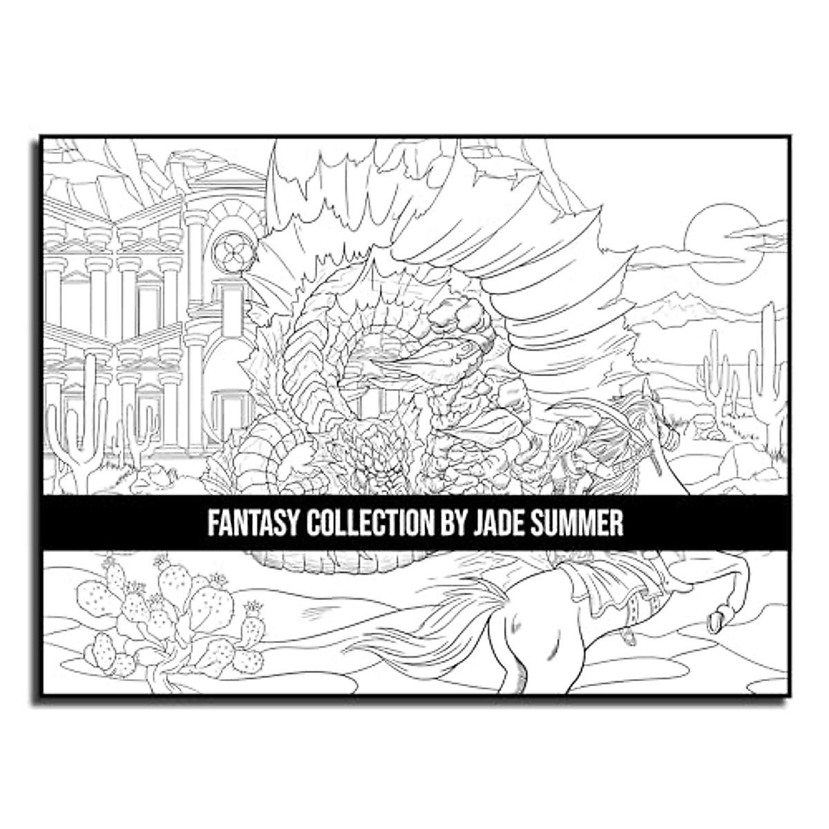 Fantasy Collection: An Adult Coloring Book with 100+ Incredible Coloring Pages of Mermaids, Fairies, Vampires, Dragons, and More!