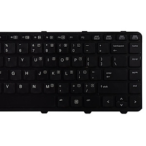 SUNMALL Replacement Keyboard Compatible with HP ProBook 640 G1 645 G1 738688-001 736653-001 V139426BS1 with Frame Black US Layout No Pointer No Backlight