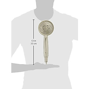 Moen 26015SRN Caldwell Hand Held Shower Head Set Multi Function 2.5 GPM Spray with Hose, Brushed Nickel