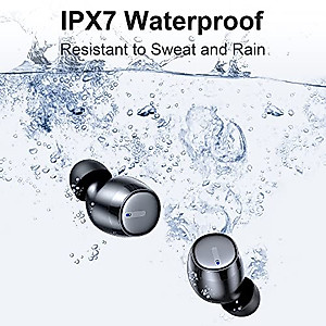 GUSGU KITONE True Wireless Earbuds Bluetooth Headphones, Premium Sound Quality, IPX7 Waterproof, Bluetooth Earbuds with Microphone for iPhone/Android/iPad/Laptop, Wireless Earphones