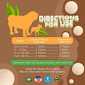 Joint Supplement for Dogs | 90 Turmeric for Dogs Chews Plus Fish Oil, Glucosamine for Dogs Chondroitin, MSM + Vitamin C for Dogs | Dog Hip and Joint Supplement Dogs Mobility Support & Dog Pain Relief