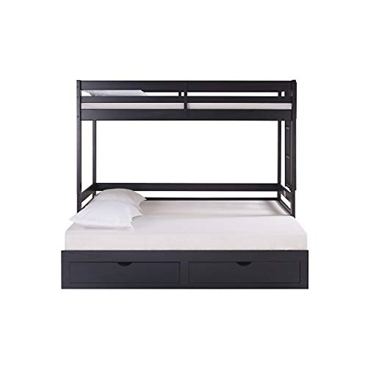 Jasper Twin to King Extending Day Bed with Bunk Bed and Storage Drawers, Espresso