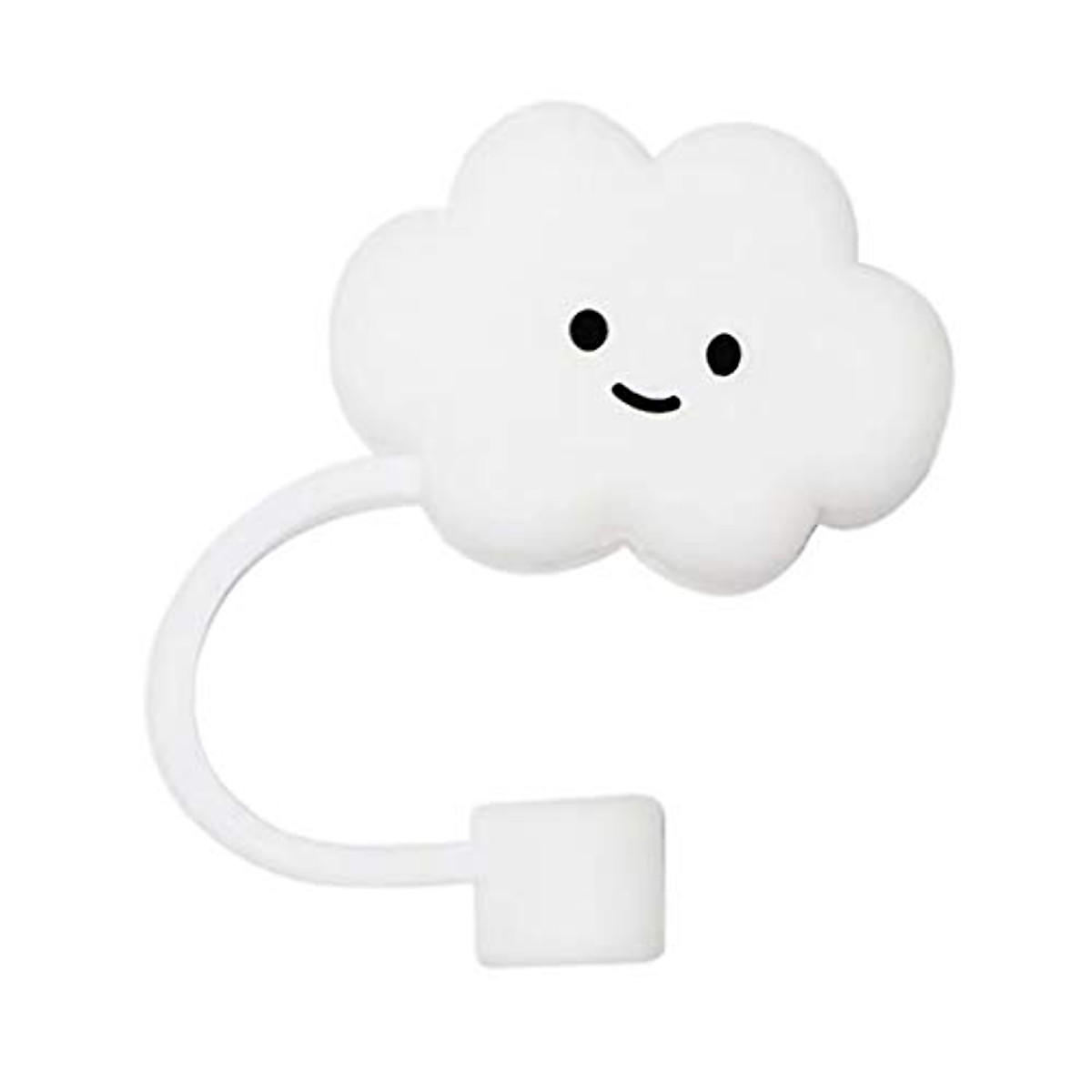 VALICLUD Drinking Cap Cute Silicone Straw Plug 1pc Cloud Straw Dust Plug White Aldult Plug Cover Straw Covers Cap Silicone Drinking Straws