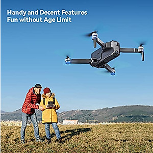 Ruko F11PRO Drones with Camera for Adults 4K UHD Camera 60 Mins Flight Time with GPS Auto Return Home Brushless Motor-Black（with Carrying Case）