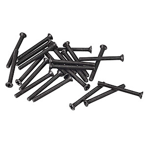 uxcell M3 x 30mm Phillips Screw Fastener Black for Laptop PC TV Fan Switch 200pcs
