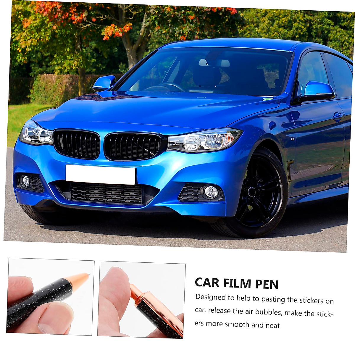 SEWOART 1pc Foil Exhaust Pen Craft Vinyl Weeding Pen Car Film Pen Sparkling Air Release Pen Craft Weeding Tools Air Release Pin Pen Car Bubble Removal Pen Air Release Weeding Pen