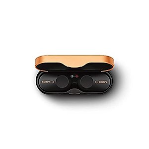 Sony WF-1000XM3 Truly Wireless Noise Cancelling Headphones with Mic, up to 32 Hours Battery Life, Stable Bluetooth Connection, Wearing Detection with Alexa Built-in - Black (Renewed)