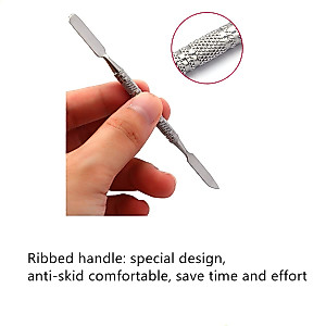 RUITASA Hand Makeup Mixing Palette, Makeup Mixing Palette, Makeup Hand-Held Palette, Nail Art Manicure Palette and 1 Pieces of Makeup Handheld Palette and 1 Pieces Stainless Steel Rod