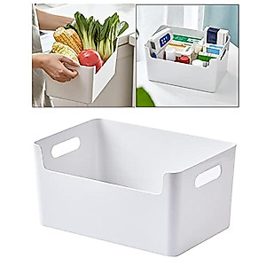 homozy Storage Boxes Bread with Handle Containers Office Decoration Organiser, Non- Lidded, Big