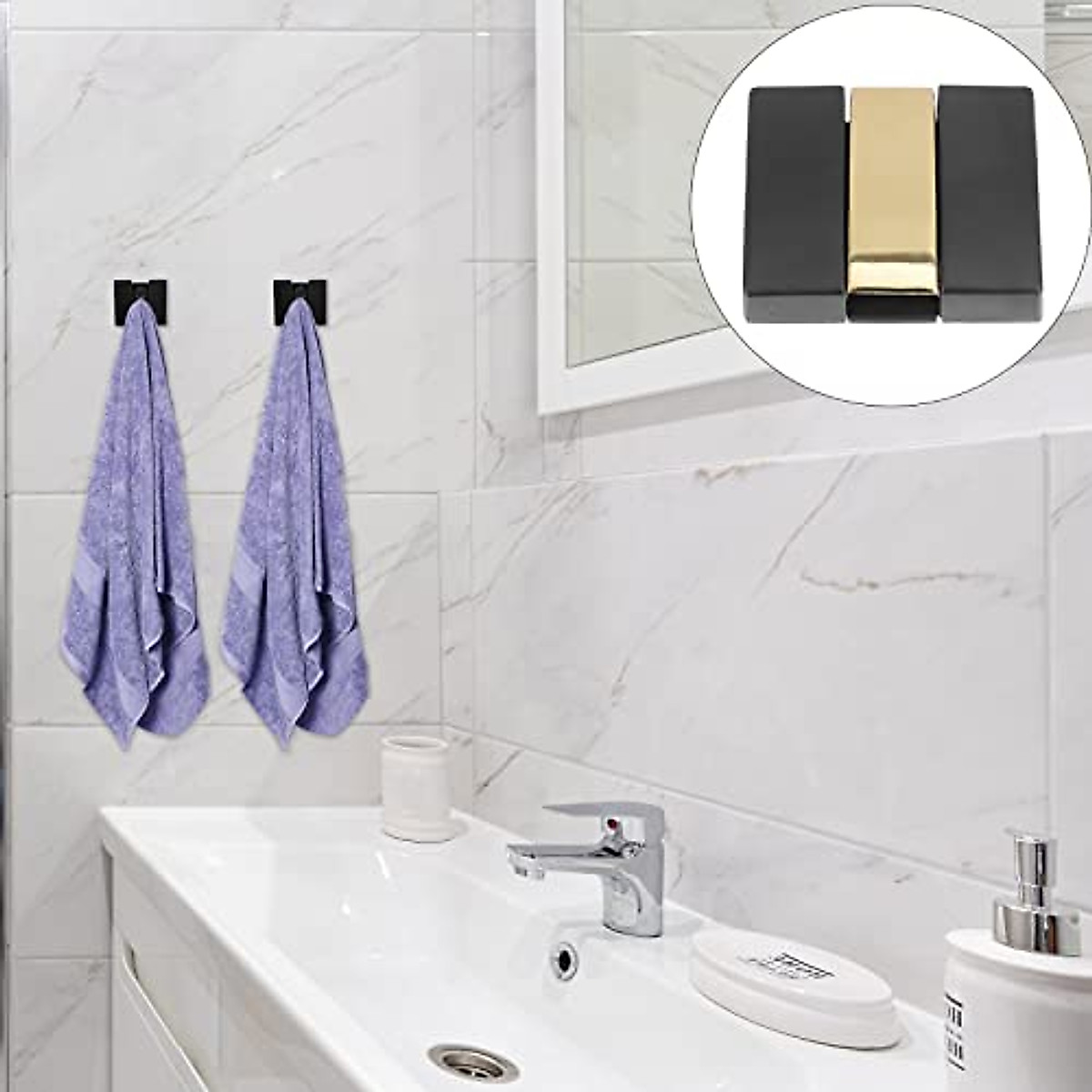 Scicalife Towel Hooks 1pc Folding Hideaway Coat Hook Space Aluminum Heavy Duty Wall Hook Retractable Hook Collapsible Clothes Rack