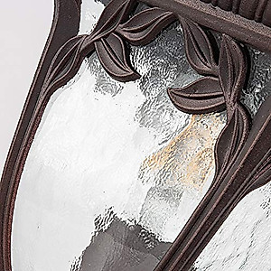 Lights Outdoor Waterproof Moistureproof Column Post Light Rustic European Outdoor Waterproof Post Pole Lamp Lawn Lantern Aluminum Glass IP65 Rainproof Patio Landscape Street Light Garden Villa Courtya