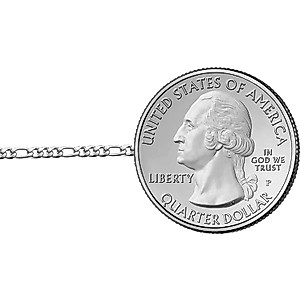 Savlano 925 Sterling Silver 3.5mm Italian Solid Figaro Link Chain Necklace Comes With a Gift Box For Men & Women - Made in Italy (18, 3.5)