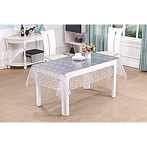 Plastic Splat Mat for Baby, Easy Cleaning Vinyl Floor Mat for Eating Messes, Waterproof High Chair Floor Protector Feeding Floor Cover by MatLeya