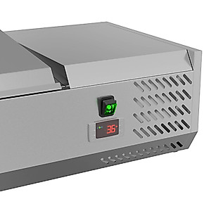 KoolMore SCDC-8P-SSL Commercial-Refrigerator, 71 Inch, Silver