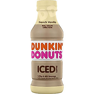 Dunkin' Donuts French Vanilla Iced Coffee Bottle, 13.7 fl oz