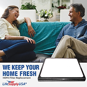 LifeSupplyUSA Air Purifier Replacement Filter - True HEPA Filters Compatible with Blueair 200, 300 Series Air Purifiers