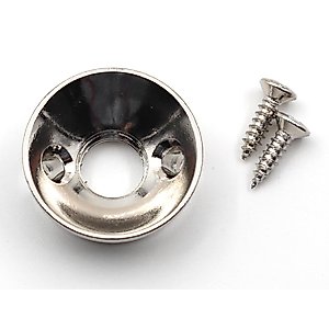 Electrosocket Jack Plate for Telecasters - Polished Nickel Finish