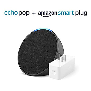 Echo Pop Charcoal with Amazon Smart Plug