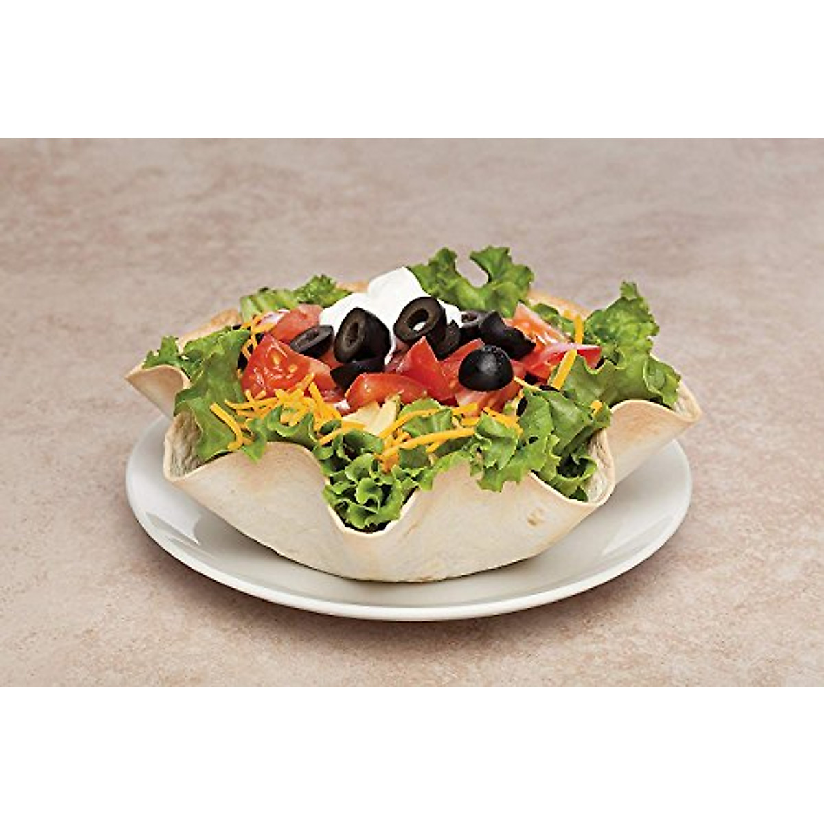 HIC Harold Import Tortilla Bowl Maker, Set of 2, Non-Stick Black Baking Pans