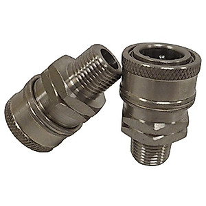 Ultimate Washer UW16-PW4FB0, Female Coupler, Stainless Steel, 2-Pack (3/8")