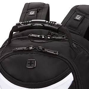 SwissGear 1900 Scansmart TSA 17-Inch Laptop Backpack, White/Black