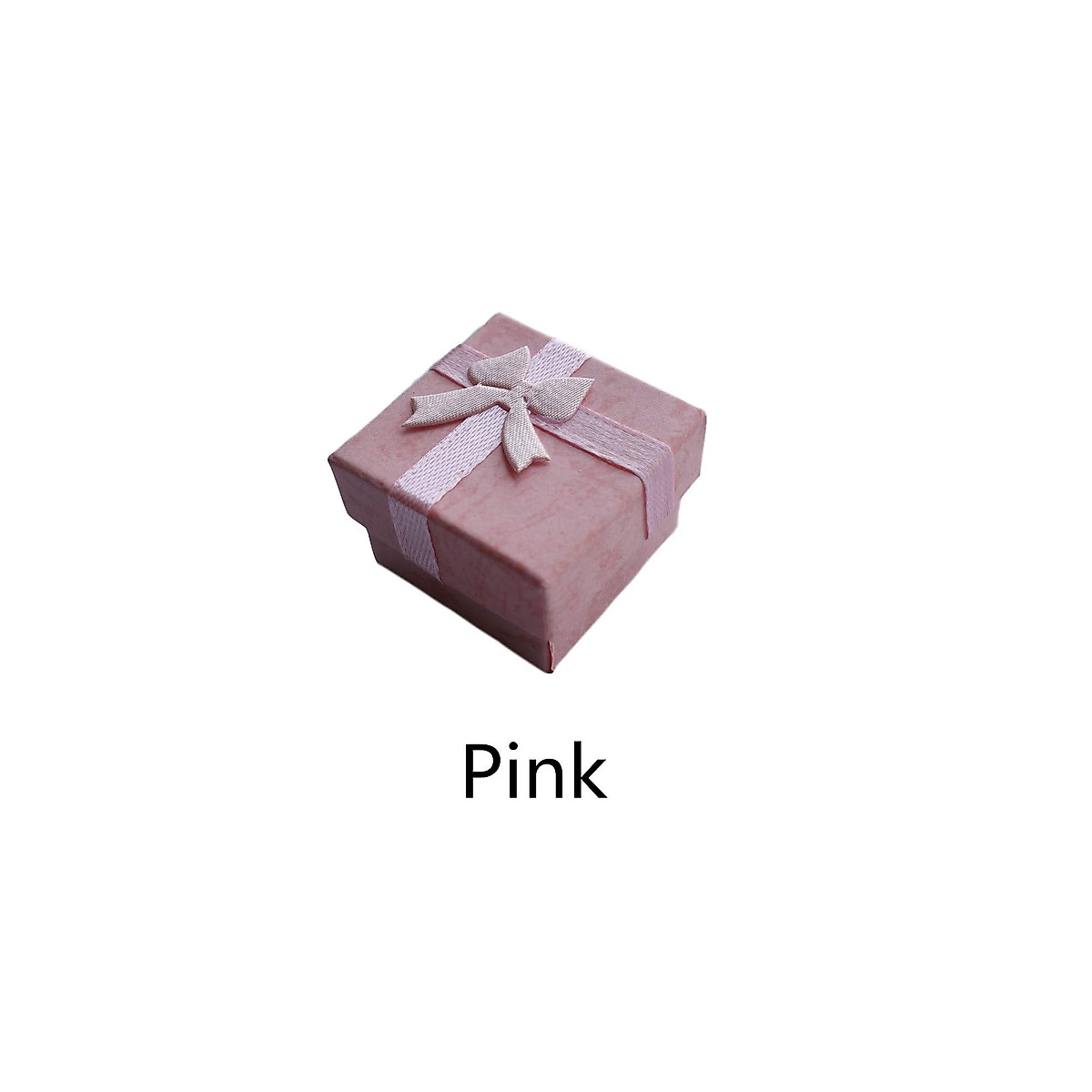 HAMIYA 24Pcs Ring Box Small Gift Boxes Sturdy Cardboard Cube Box for Jewelry Pendant 1.6 x 1.6 x 1.2 Inches (Pink)