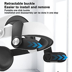 Head Strap for Quest 2, Replacement Comfort Head Strap Accessories, and Detachable VR Headband for Quest 2