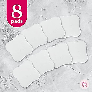 [8 Pads] Hydrogel Pads for Breastfeeding Soreness Support - Immediate Relief Nipple Gel Soothing Pads - Easy Apply Gel Nipple Pads for Breastfeeding - Reusable Form Adjusting Breastfeeding Gel Pads