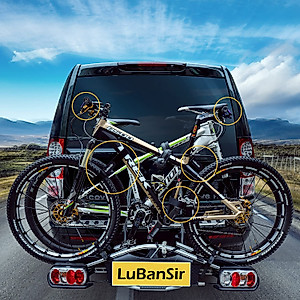 LuBanSir Bike Rack Straps, 8 Pack (8" & 26") Adjustable Bike Stabilizer Straps to Keep Bike Wheel from Spinning