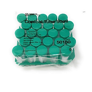 SPL 50ml Conical Centrifuge Tube PP/HDPE with PP Racks, Sterile, DNase/RNase - Free, (1 Rack (25 Tubes))