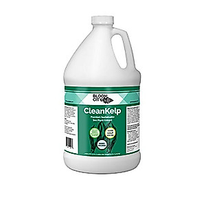 Organic Liquid Seaweed and Kelp Fertilizer Supplement by Bloom City Gallon, (128 oz) Concentrated Makes 750 Gallons