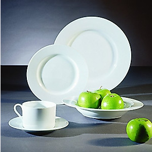 10 Strawberry Street Z-Ware Porcelain 6" Bread & Butter Plate, Set of 6, White