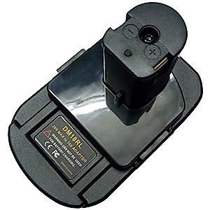 URUN DM18RL Adapter for Dewalt Milwaukee to Ryobi, Adaptor for Milwaukee M18 18V & for Dewalt 20V Battery Convert for Ryobi 18V Power Tools with USB Charging Port
